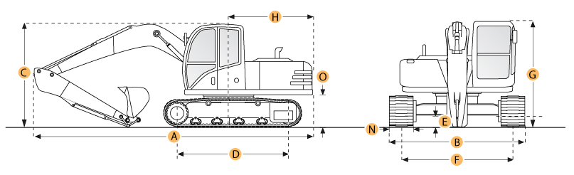 CASE CX225 Excavator Rental - U-Dig Equipment Rentals