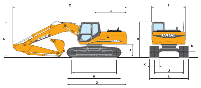 CASE CX240B Excavator Rental - U-Dig Heavy Equipment Rentals