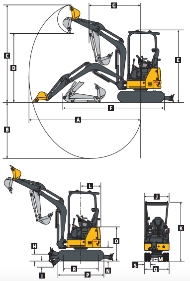 John Deere 17G Mini Excavator Rental - Only $220 daily - U-DIG