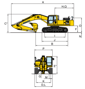 Komatsu PC 350 LC - 8 Excavator Rental - U-Dig Equipment